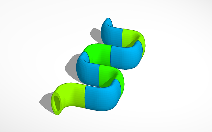 3D design Bendy straw - Tinkercad