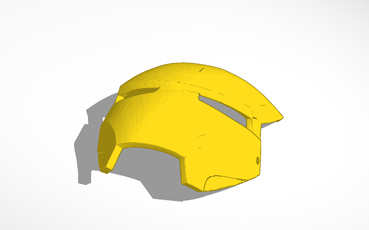 3D design Ironman mask plate - Tinkercad