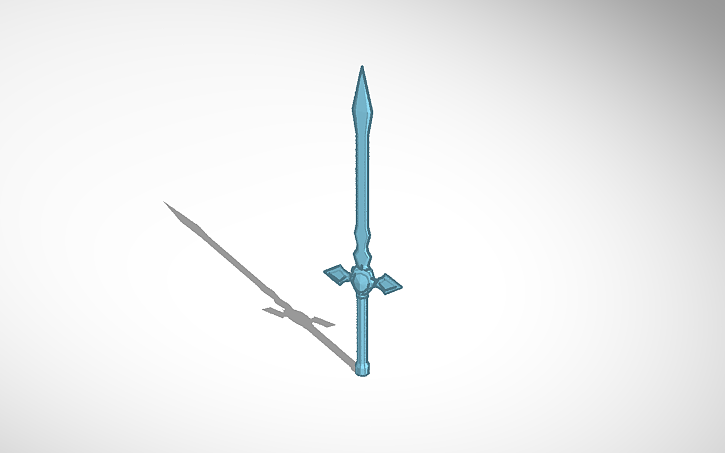 3D design Dark Repulser Sword (SAO) - Tinkercad