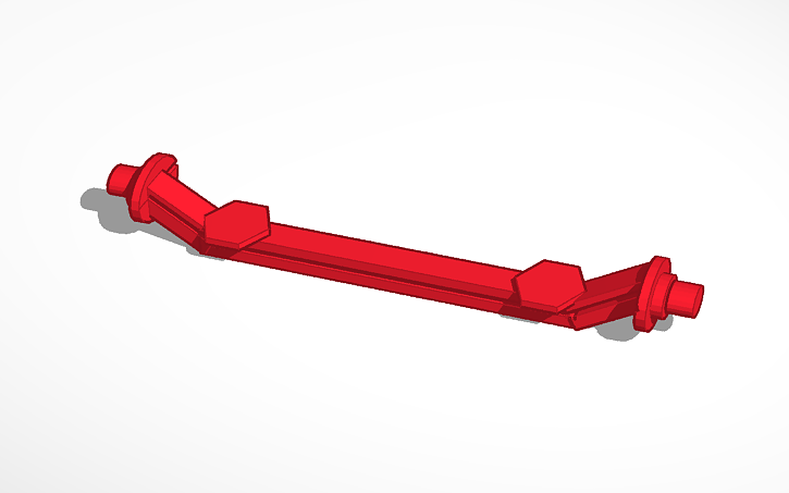 3D design Straight Axle - Tinkercad