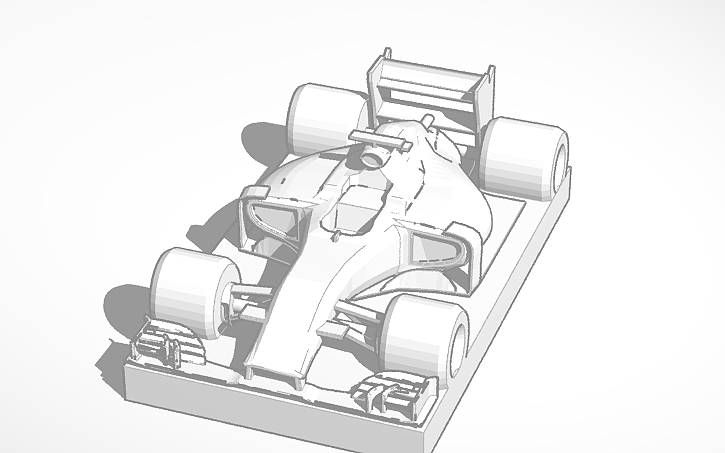 3D design Formula 1 car - Tinkercad