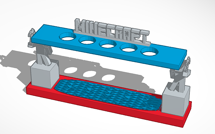 3D design Toothbrush holder Minecraft | Tinkercad