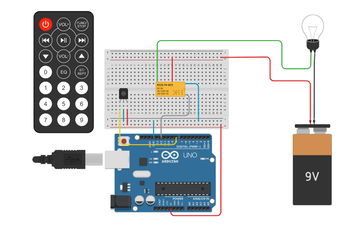 Circuit design RC Light | Tinkercad