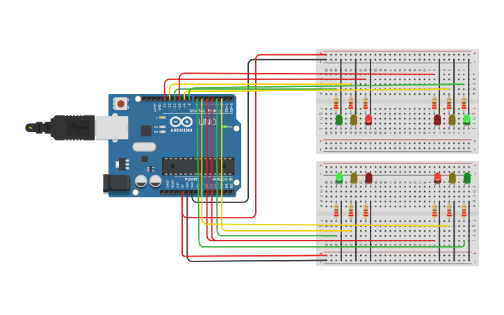 Circuit design EXAMEN 2P - Tinkercad