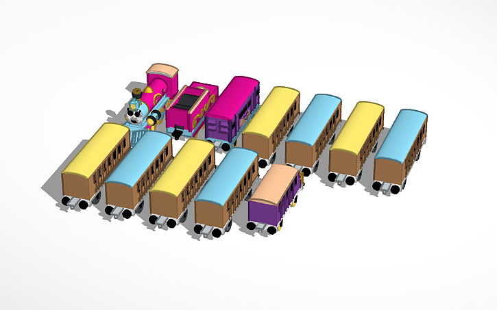 3D design Lilly Puffer the Friendship Express - Tinkercad