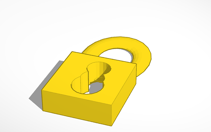 3D design Lock | Tinkercad