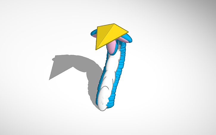 3D design Ice worm - Tinkercad