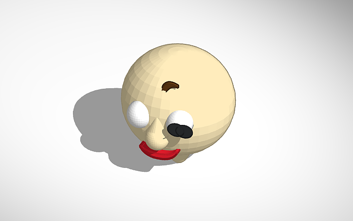3D design Baldi Head - Tinkercad