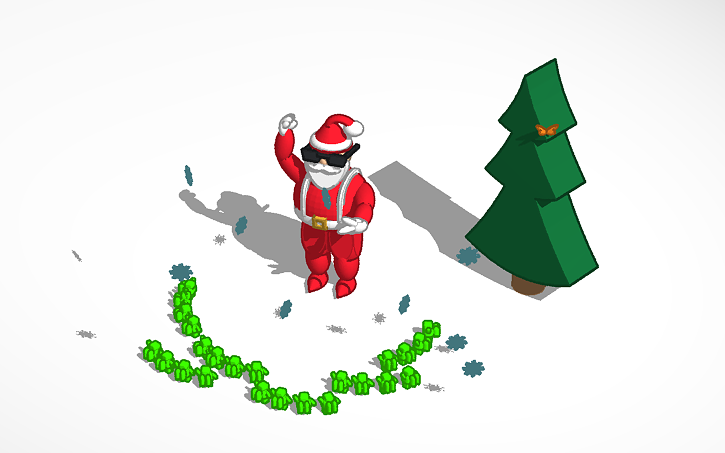 3D design Santa - Tinkercad