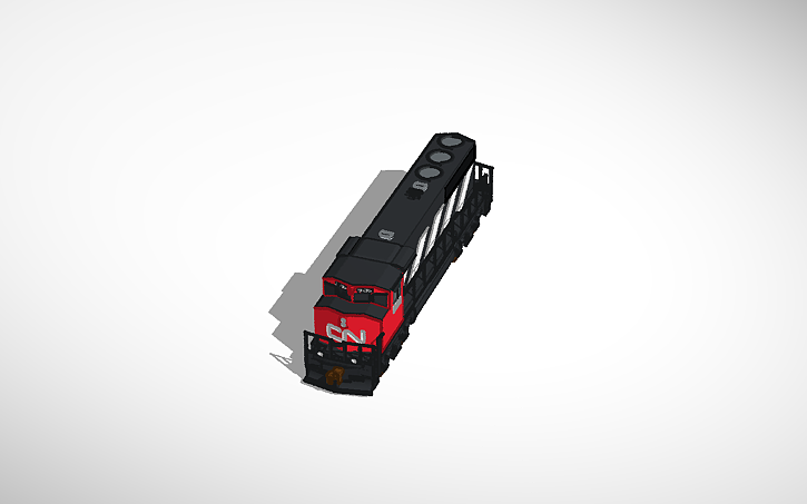 3D design CN GP40-2W 9576 - Tinkercad