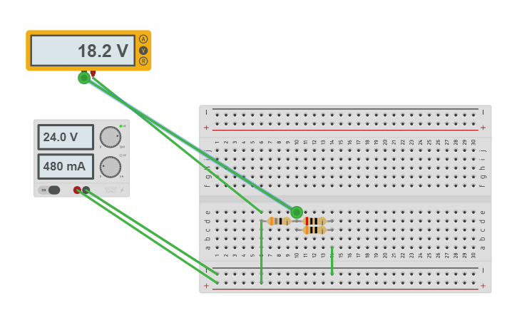 Circuit Design Series Parallel Resistors Tinkercad