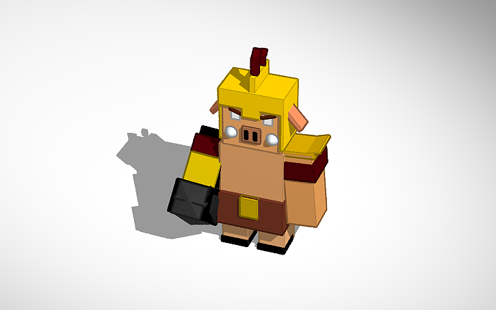 3D design Minecraft Legends: piglin beast | Tinkercad