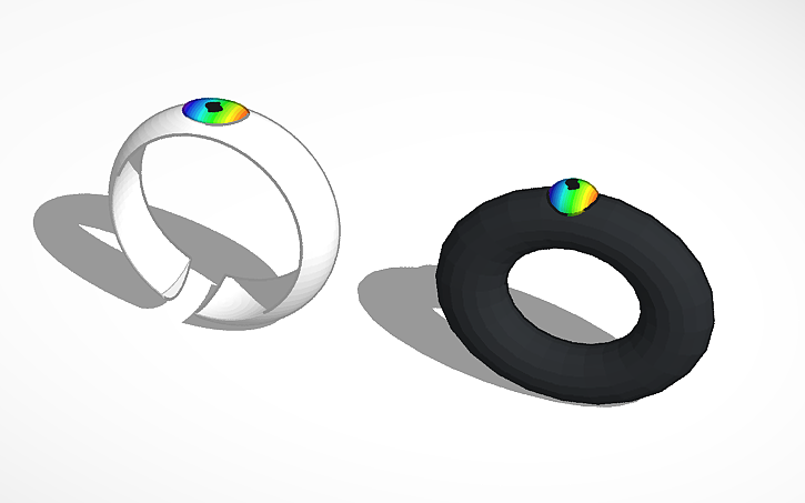 3D design Mega Rings | Tinkercad