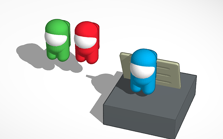 3D design among us sus imposter - Tinkercad