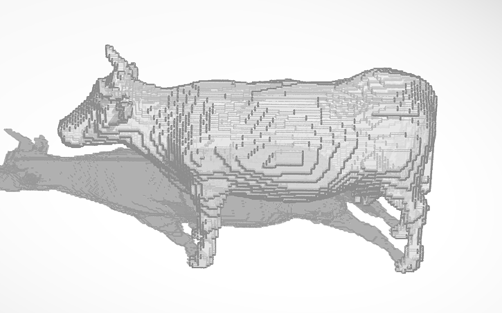 3D design cow - Tinkercad