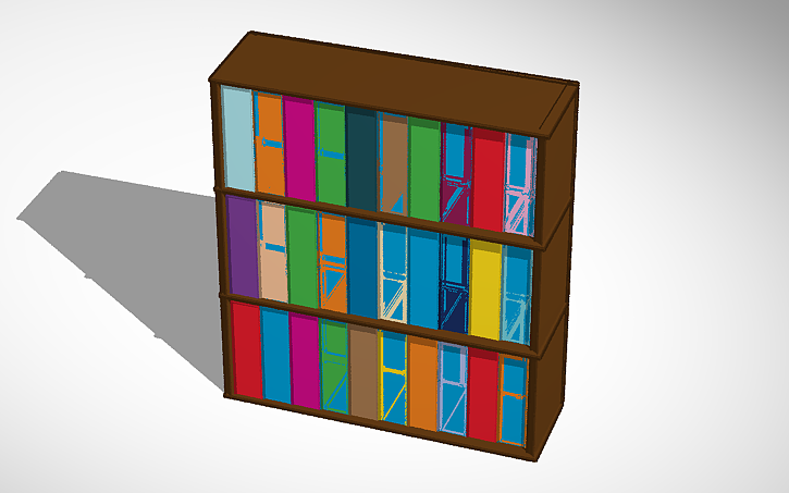 3D design Bookshelf - Tinkercad