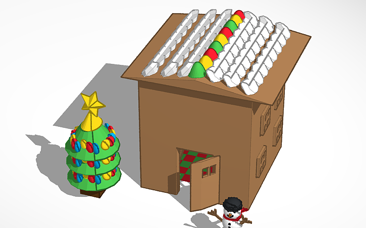 3D design Ginger bread house | Tinkercad
