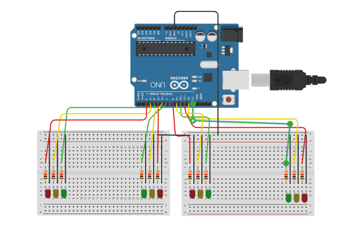 Circuit design intersections - Tinkercad