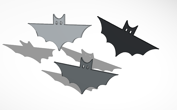 3D design BAT - Tinkercad