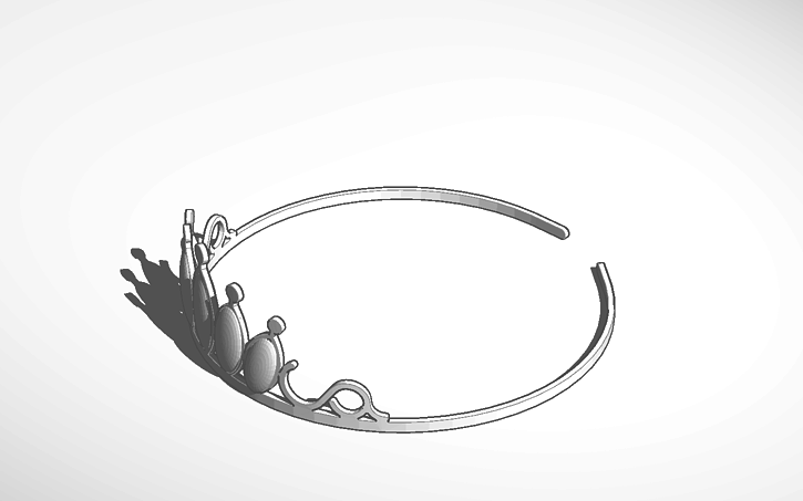 3D design Copy of Tiara (again) - Tinkercad
