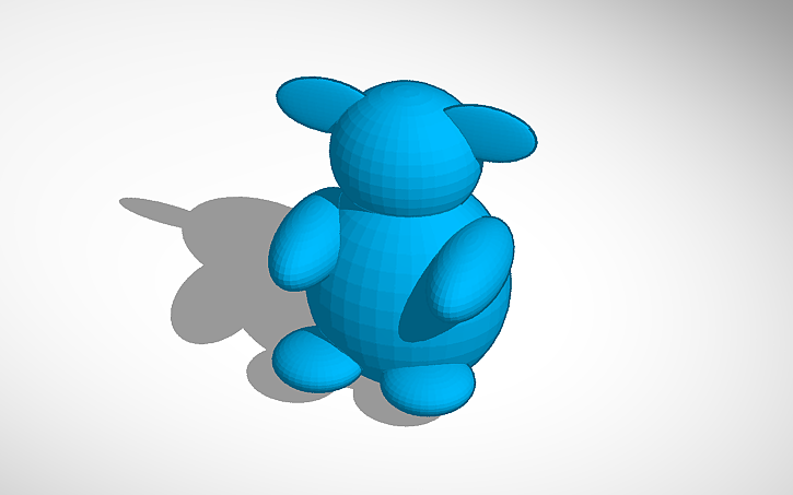 3D design bear | Tinkercad