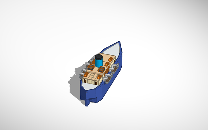 3D design ship - Tinkercad