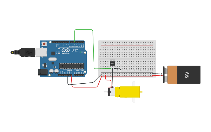 Circuit design IR520 - Tinkercad
