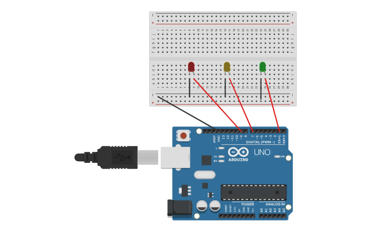 Circuit design Projeto Arduino - Tinkercad