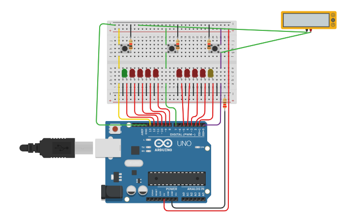 Circuit design Copy of Super Passa ou Repassa | Tinkercad