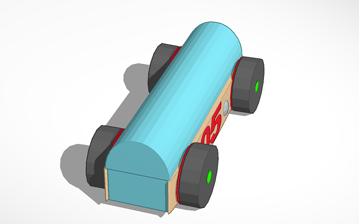 3D design Rubber Band Car Model | Tinkercad