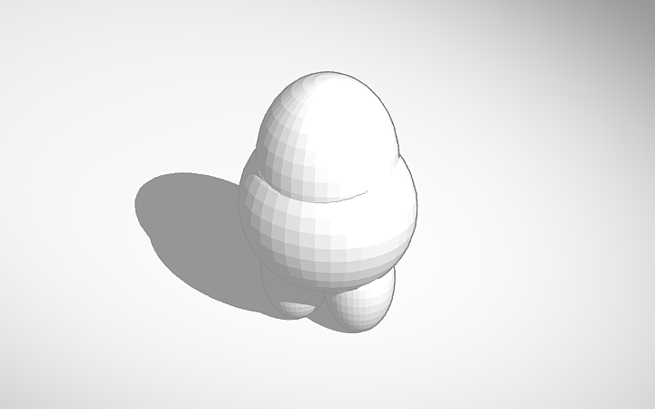 3D design Baymax - Tinkercad