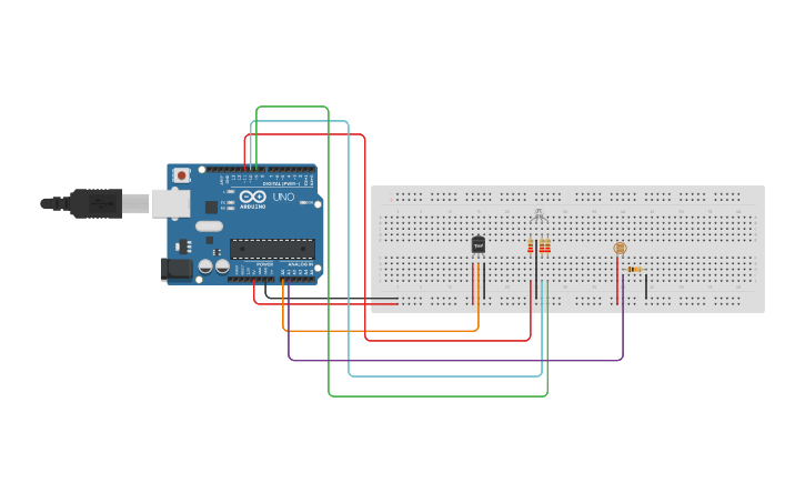 Circuit design Funcao/RGB_sensorTEMP | Tinkercad