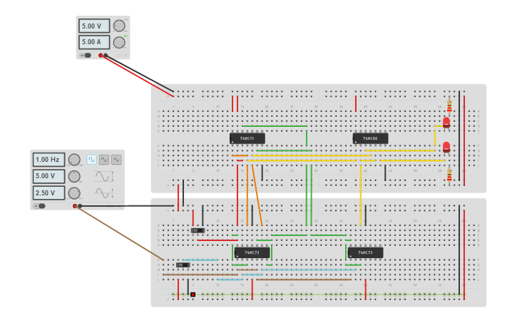 Circuit design Conexionado P4 | Tinkercad