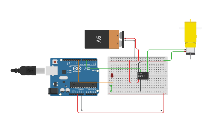 Circuit design puente h pipe - Tinkercad