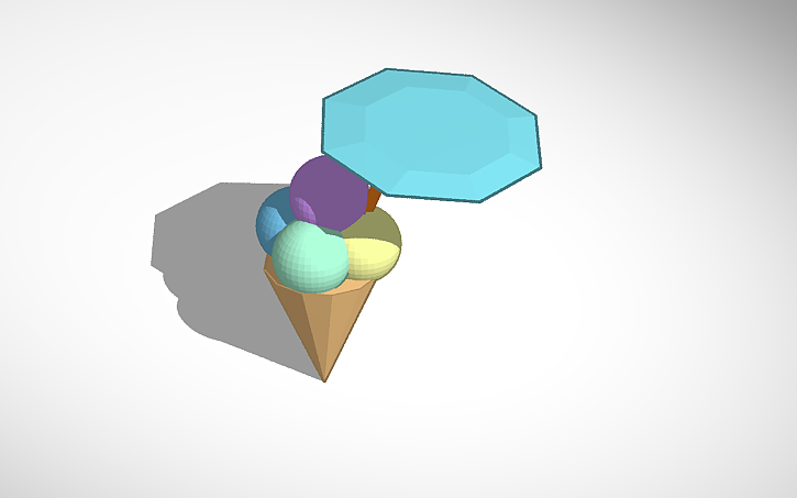 3D design ice cream | Tinkercad