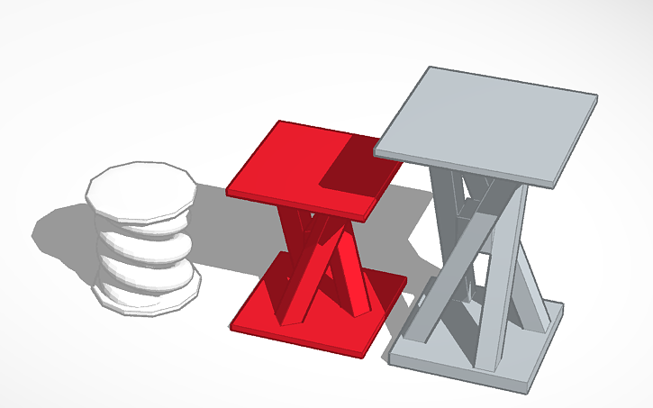 3D design Spinning table design - Tinkercad