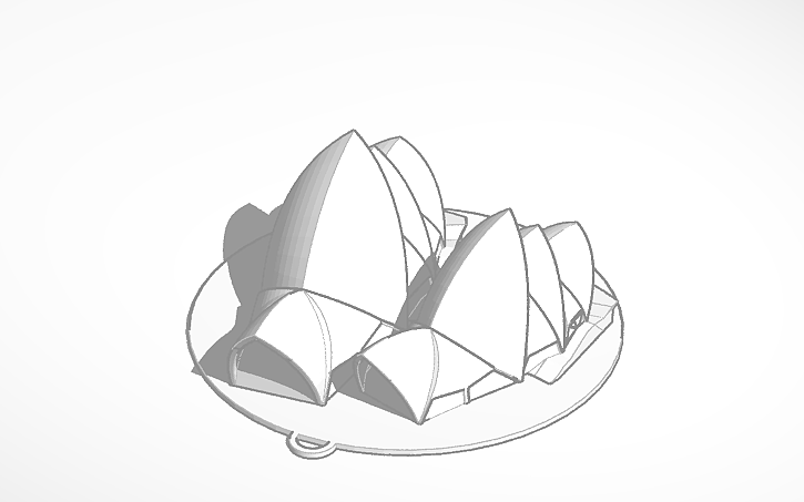 3D design OPERA SIDNEY - Tinkercad