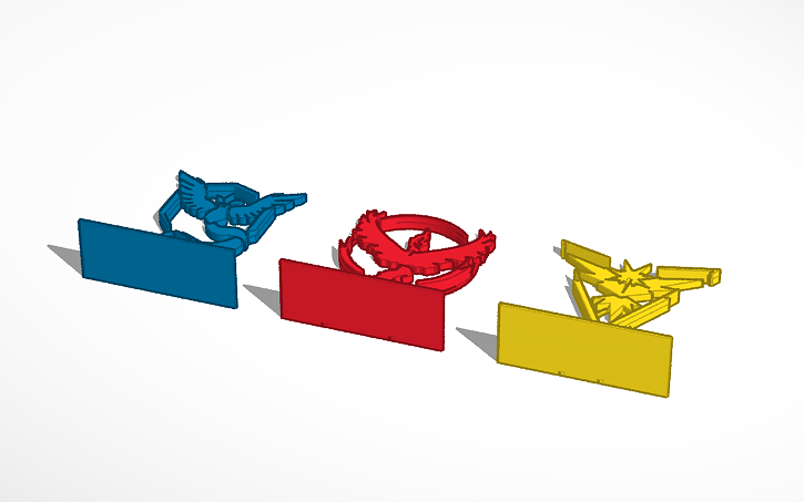 3D design pokemon go trophy`s | Tinkercad