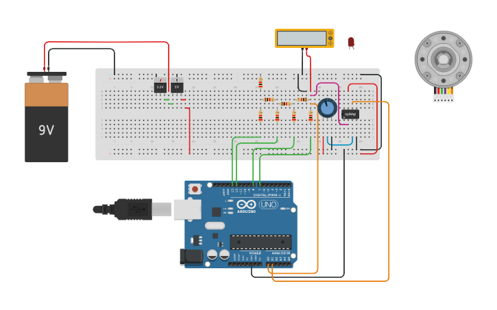 Circuit design Lab 2: DAC/ADC Solution - Tinkercad