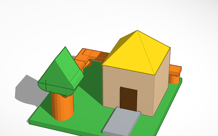 3D design A cool little house | Tinkercad