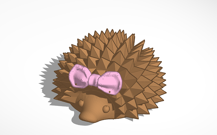 3D design Cute Hedgehog - Tinkercad