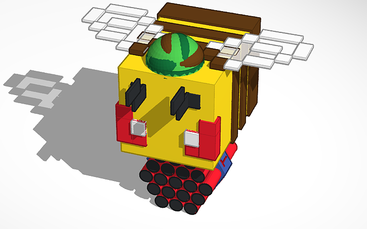 3D design Angry war bee - Tinkercad