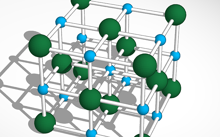 3D design NaCl - Tinkercad