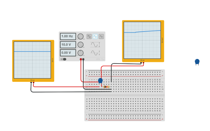 Circuit design Low pass filter - Tinkercad Circuit design Low pass filter - Tinkercad