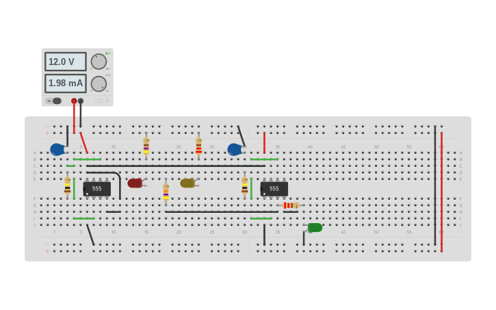 Circuit Design Traffic Lights Tinkercad