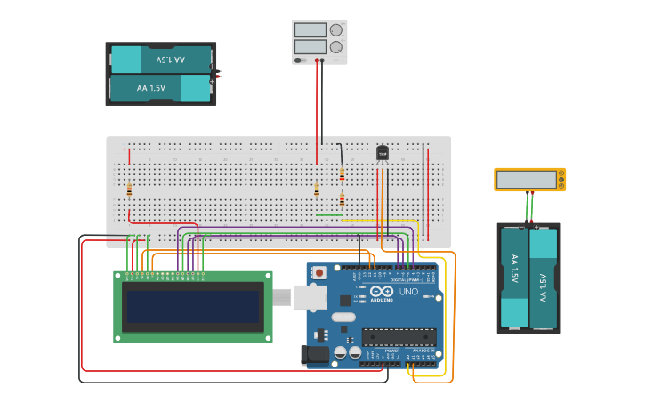 Circuit Design Ampmeter Tinkercad