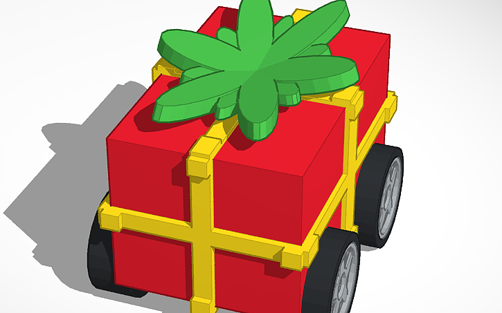3D design A Gift on Wheels for Christmas - Tinkercad