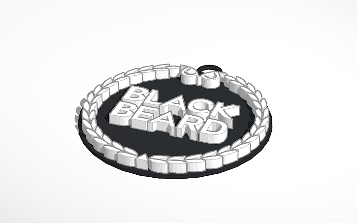 3D design BlackBeard club Logo | Tinkercad