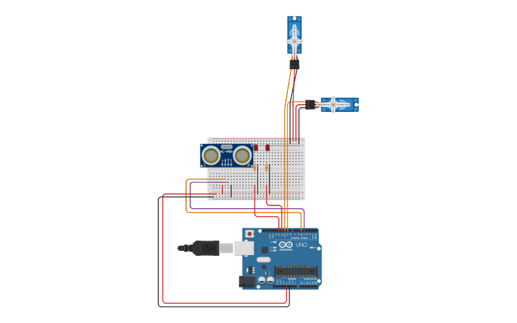 Circuit design Copy of train-crossing | Tinkercad