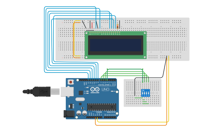 Circuit design Water Level Sensor - Tinkercad